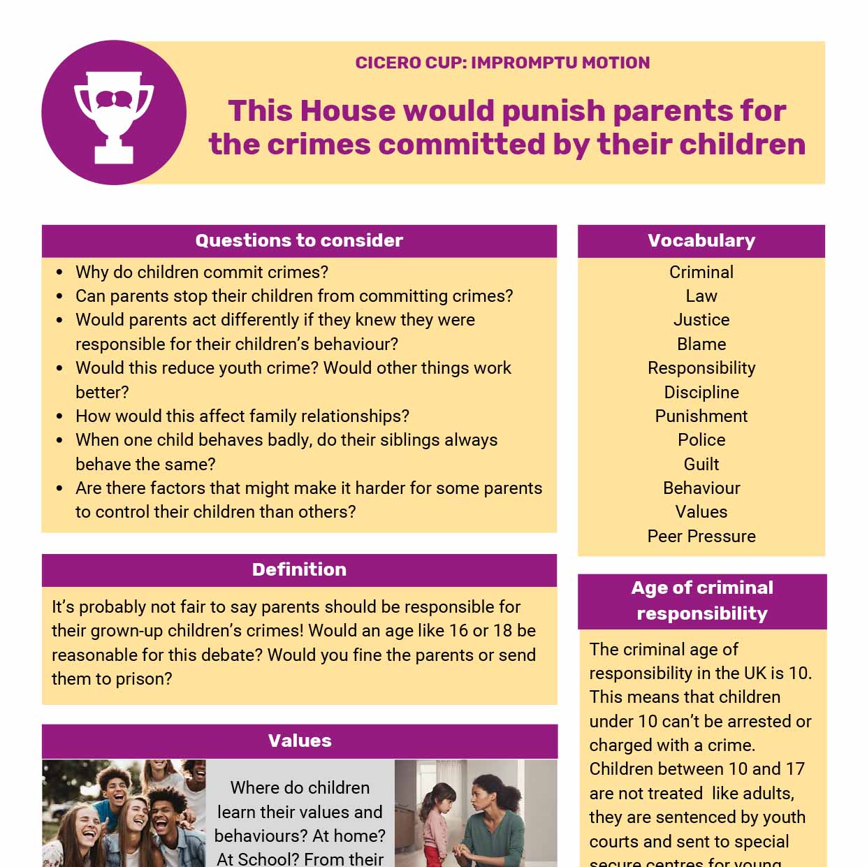 This House would punish parents for the crimes committed by their ...