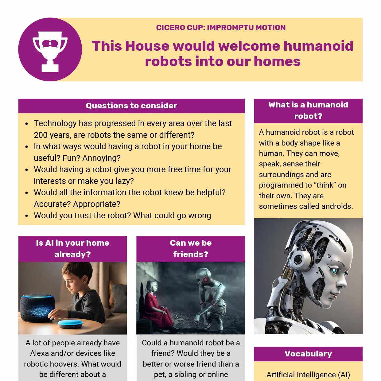 Debate topics – Noisy Classroom